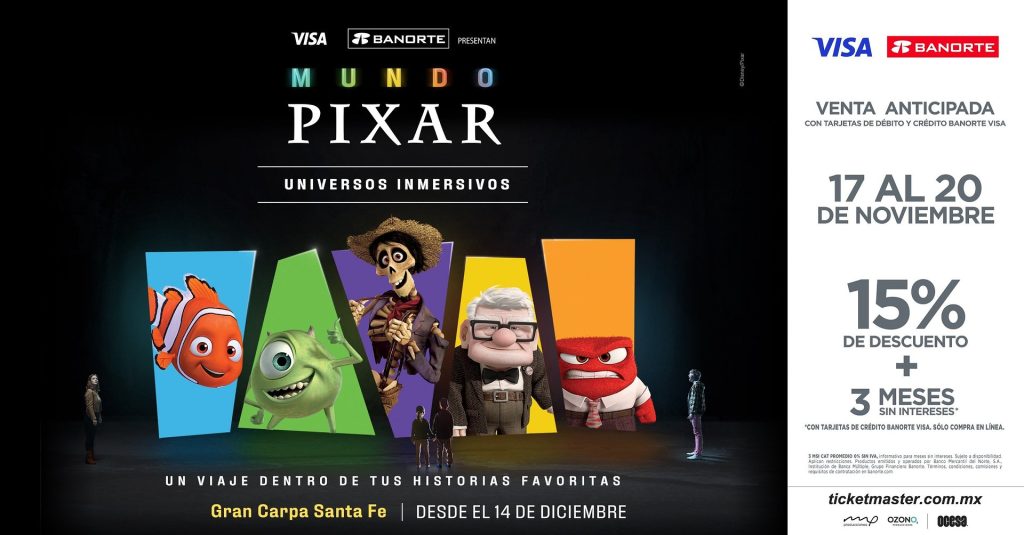 Mundo Pixar llegará por primera vez a México - MasIdeas